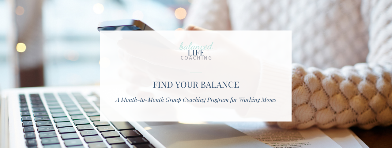 Find Your Balance Coaching Program