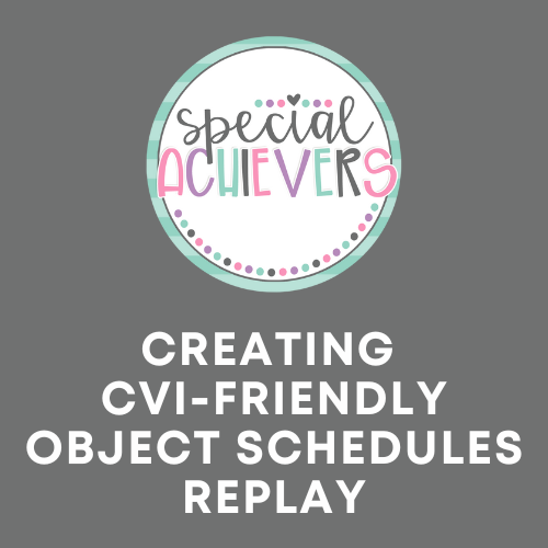 Creating CVI-friendly Object Schedules Replay
