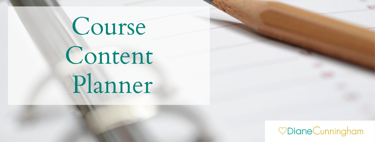 COURSE CONTENT PLANNER $47