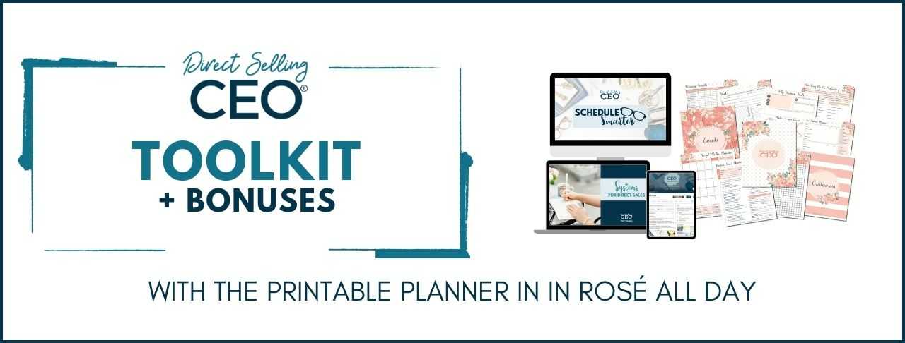 Direct Sales Toolkit with Rosé all Day Planner