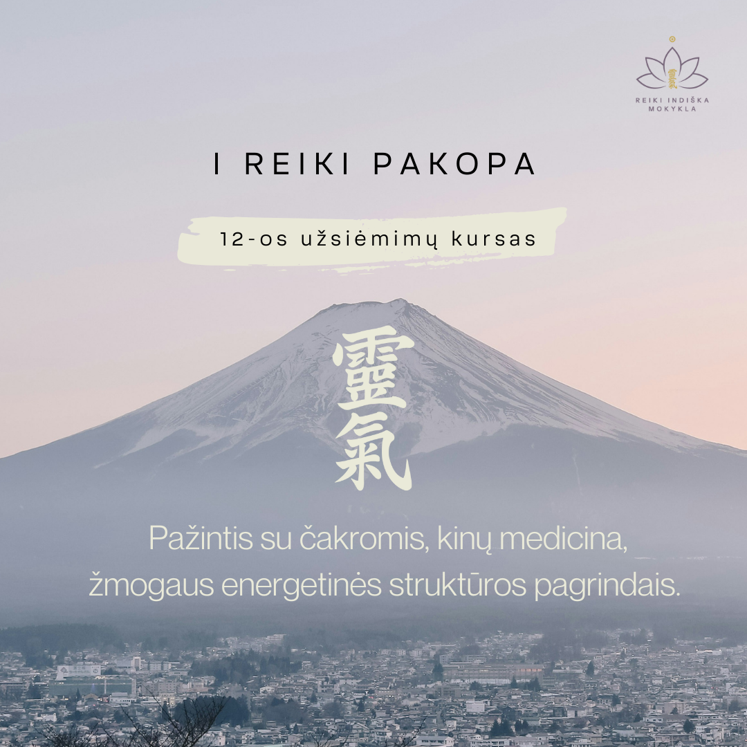 I Reiki Pakopa - mokymai (2025 11 17 grupė)