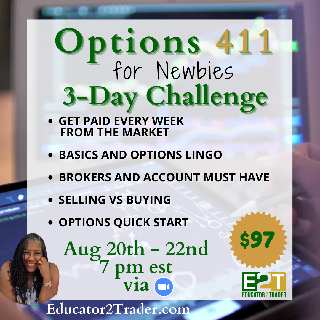 Options 411 for Newbies Challenge