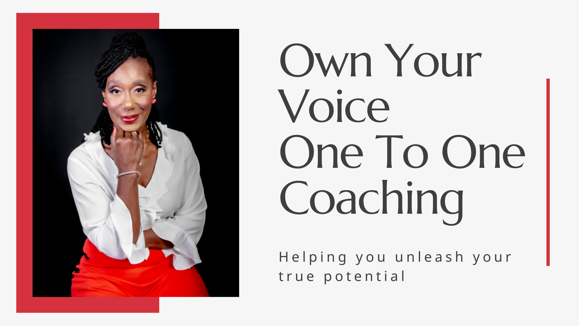 Own Your Voice One to One Coaching
