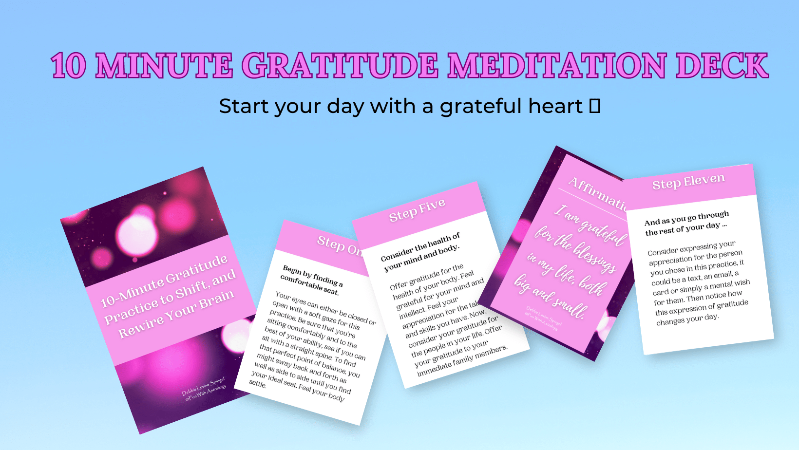Gratitude Meditation Card Deck