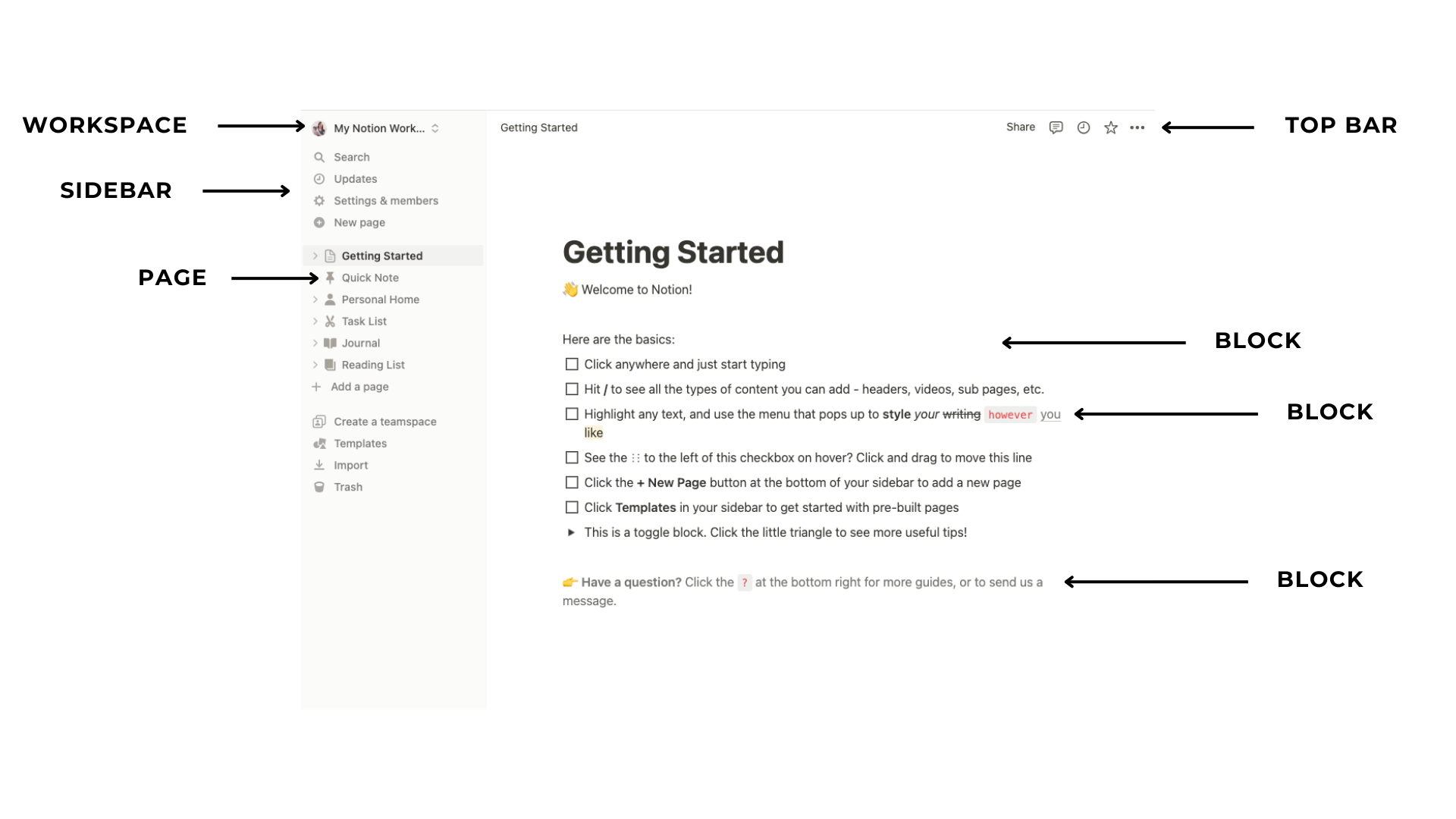 Notion Hub - Notion Starter Course