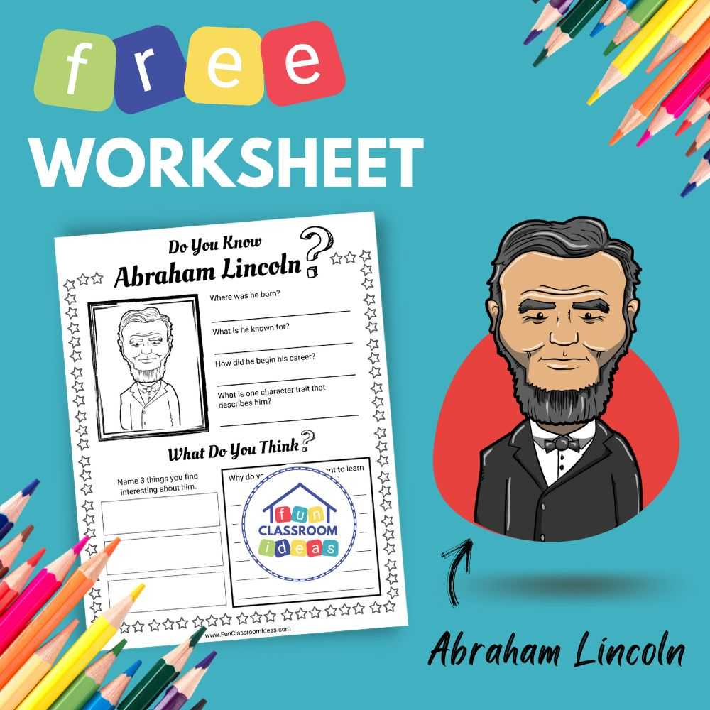 Abraham Lincoln ️ Worksheet