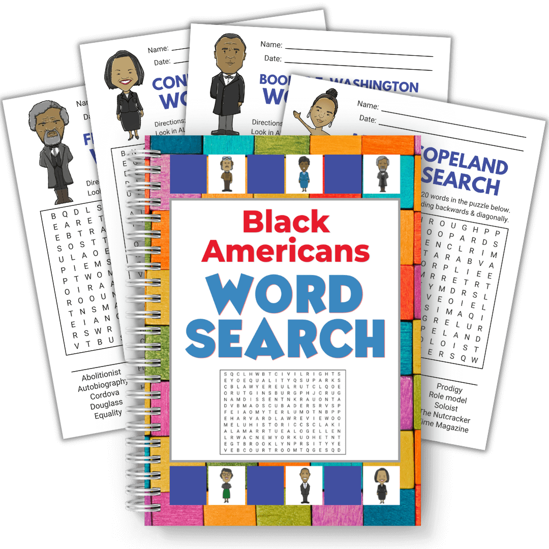 Famous Black Americans 33 Word Search Puzzles Famous Black Americans 33 Word Search Puzzles