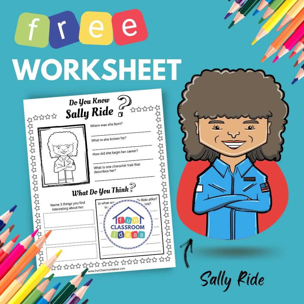 Sally Ride ️ Worksheet