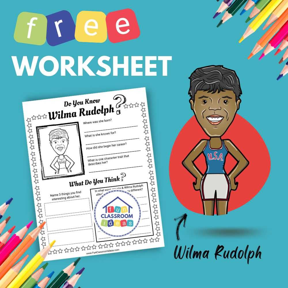 Wilma Rudolph ️ Worksheet