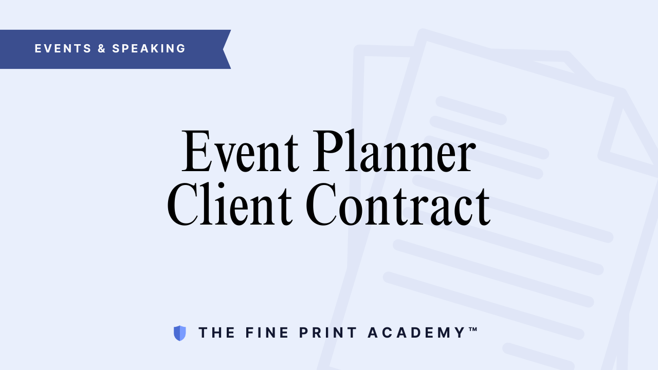 📝Event Planner Client Contract