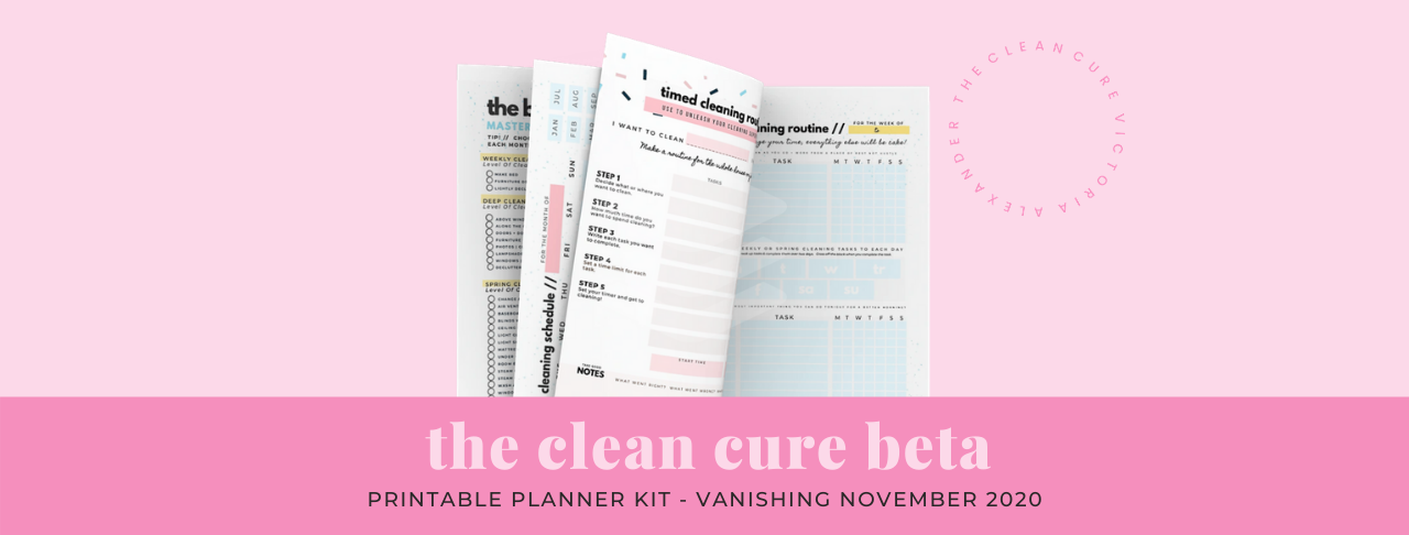 The Clean Cure Printable Planner Kit - limited beta release